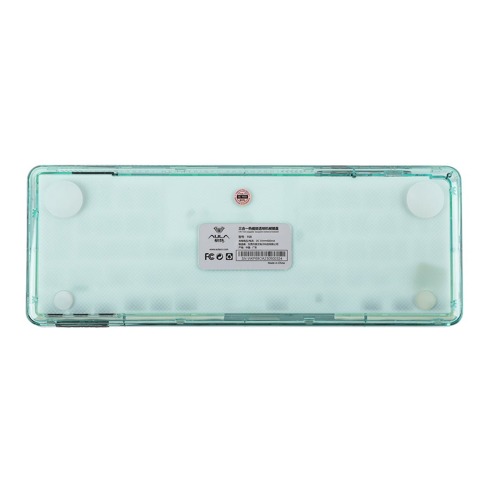 AULA F68 Transparent Wireless Mechanical Keyboard – Aula Gaming Keyboard