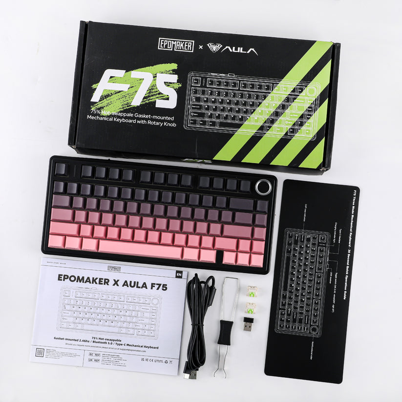 AULA 75% Gasket Wireless Mechanical Keyboard – Aula Gaming Keyboard